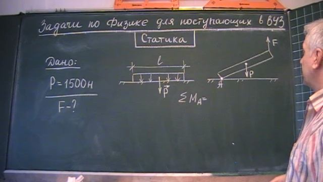 Сила поднятия бревна
