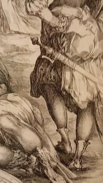 Жак Шарль де Белланж. Сцена в военном лагере. (Юдифь в лагере Олоферна. Офорт, резец.