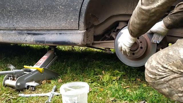 Полное восстановление стояночного тормоза OPEL VECTRA B.