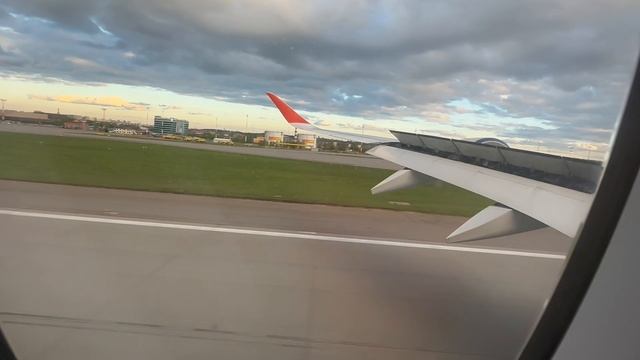 Вечерняя посадка A350-900 Аэрофлота в Шереметьево, AFL295, CXR-SVO, RA-73155 (Airbus A350-900)