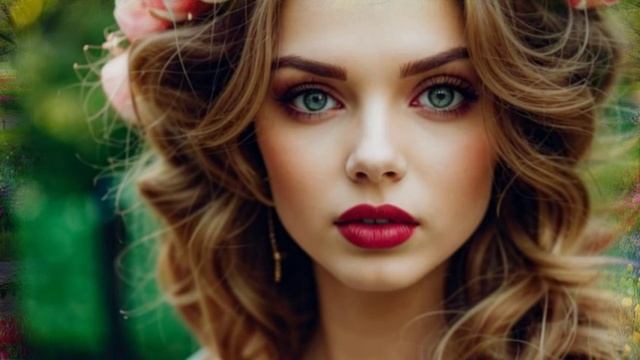 Музыкальный клип. Она идёт по тротуару ..