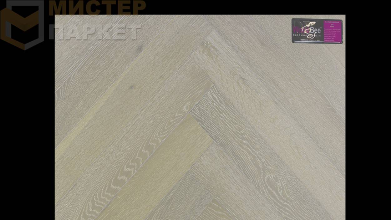 Инженерная доска Wood Bee Английская елка Дуб Neve CD 92 мм