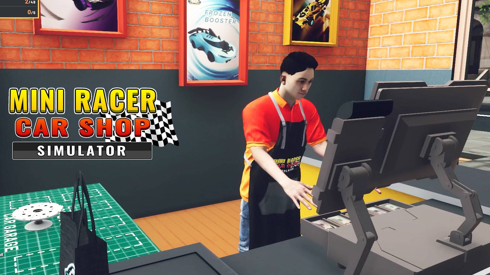 Кассир сам нанялся - Mini Racer Car Shop Simulator #2