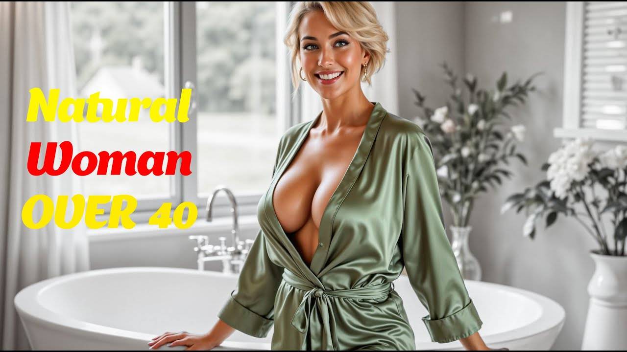 Естественная красивая женщина старше 45 лет