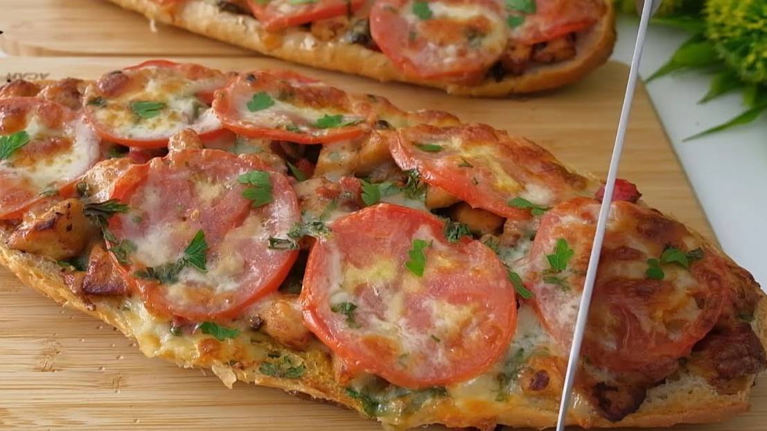 Батон и куриное мясо! Приготовьте этот рецепт! очень вкусный завтрак!!!