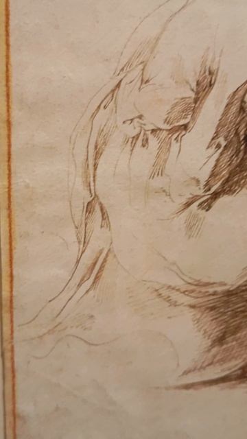 Жак Шарль де Белланж. Сидящая женщина в профиль. Перо кисть.