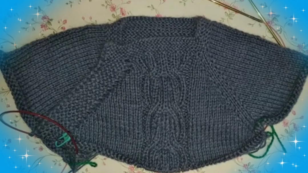 Детская кофточка с боковой застежкой и азиатским ростком 🧶