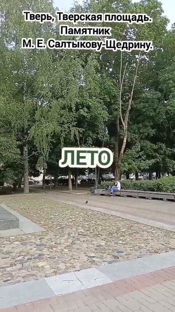 Тверь,Тверская площадь.Памятник М.Е.Салтыкову-Щедрину.