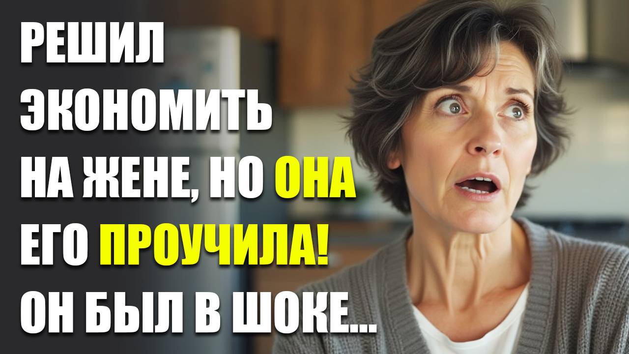 Муж решил начать экономить на жене… Но не ожидал, чем это для него обернётся | Жизненные истории