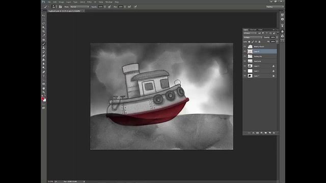 7. Mixed Media Watercolor Digital