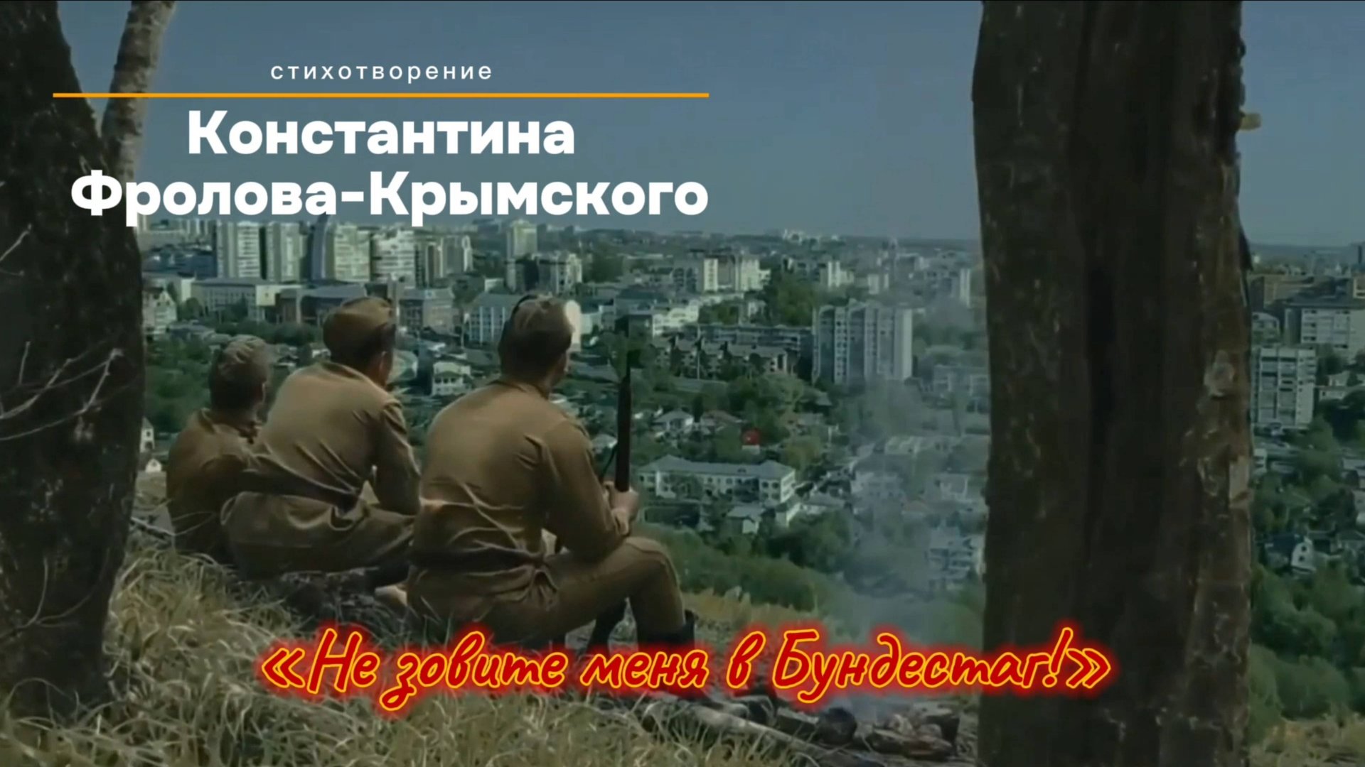 Константин Фролов-Крымский «Не зовите меня в Бундестаг!»