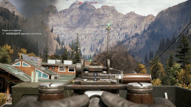 Полицейский расстрелял преступников из пулемёта.