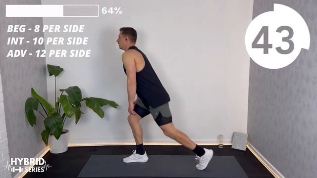 20 Min BODYWEIGHT HIIT WORKOUT _ 4 of Hybrid Series