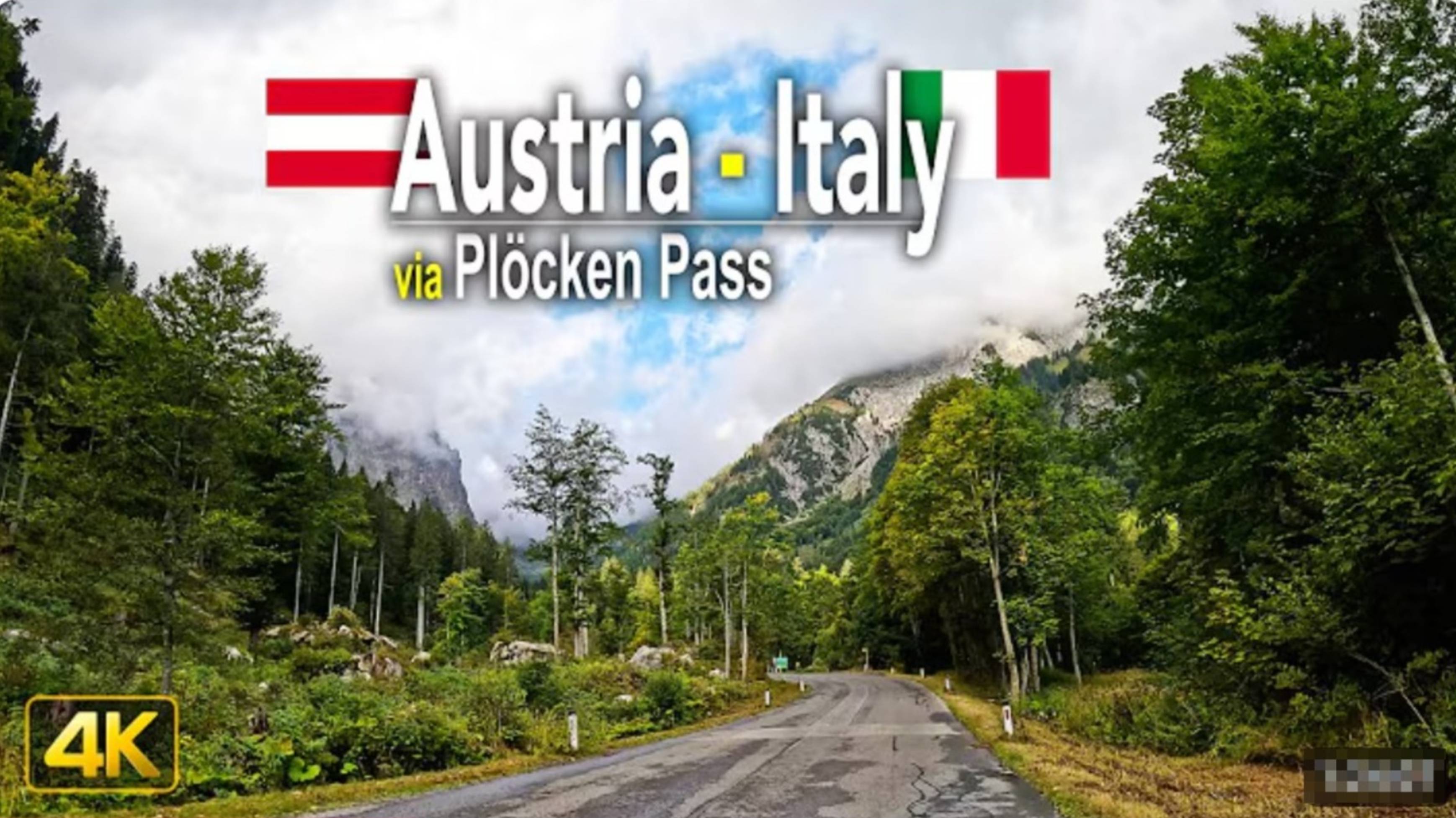 🚗 SmartTV 4К ➤ Живописная поездка из Лиенца-Австрия в Палаццо-Италия, через горный перевал Плекен!