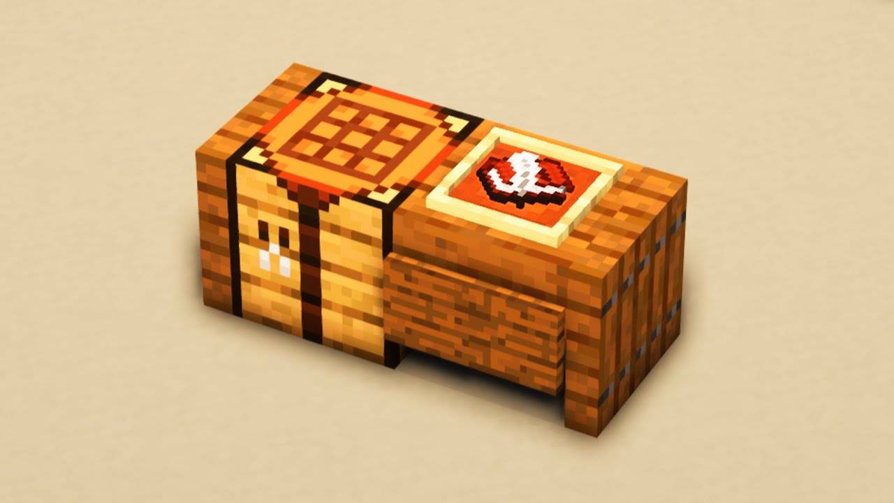 Симпатичный письменный стол в Майнкрафте