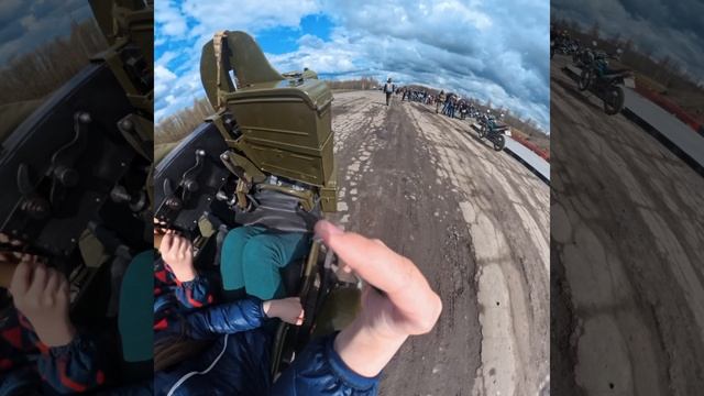 Прокатили на мотоцикле