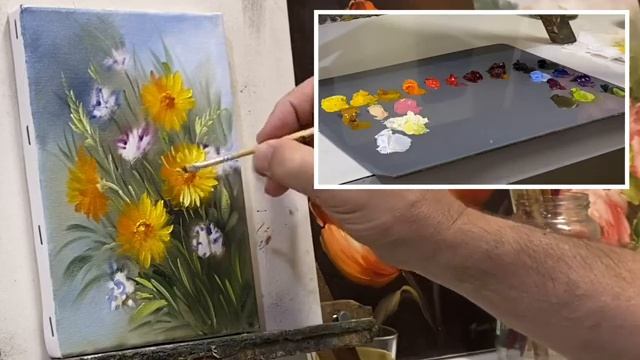 Как нарисовать полевые цветы