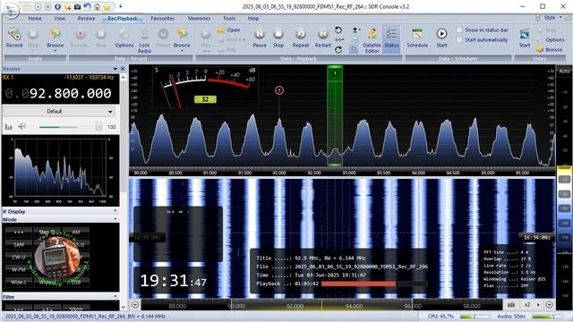 03.06.2025 16:31UTC, [Es+], RNE Radio 3, Испания, Benicàssim/El Bartolo, 92.8МГц, 3241км