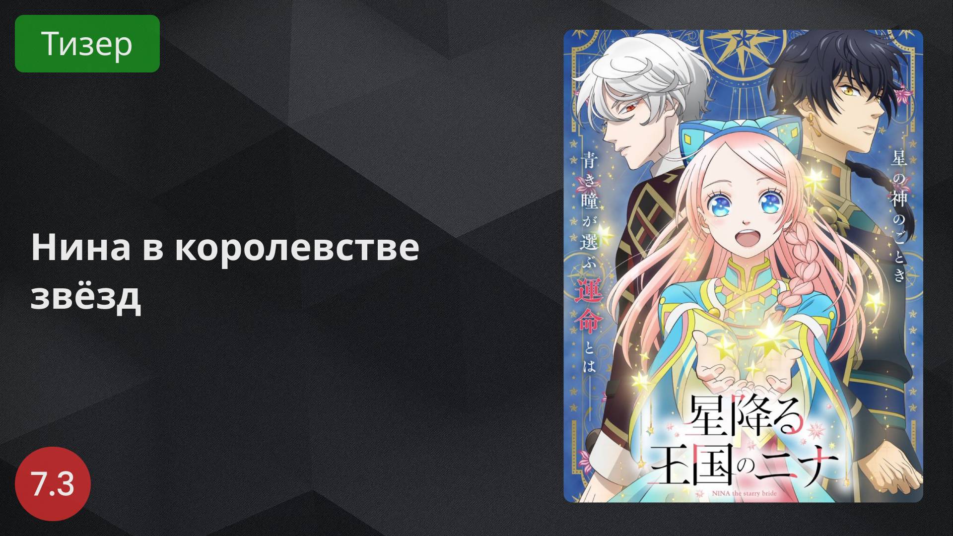 Нина в королевстве звёзд 2024 - Тизер