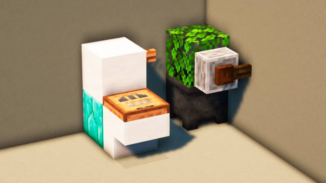 Украшение туалета в Майнкрафте