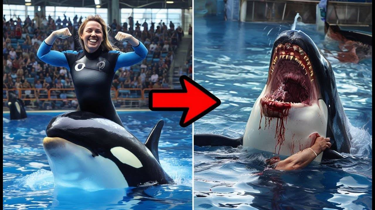 УЖАСАЮЩИЕ последние мгновения дрессировщика касаток Мариса Эллингтона