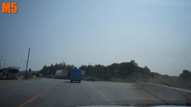 Реконструкция М5 Уфа Челябинск. Открыли 4 полосы возле Аши