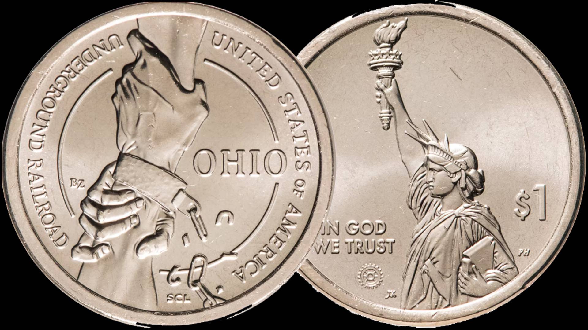 1 доллар Американские инновации - Подземная железная дорога (Огайо) 2023 года