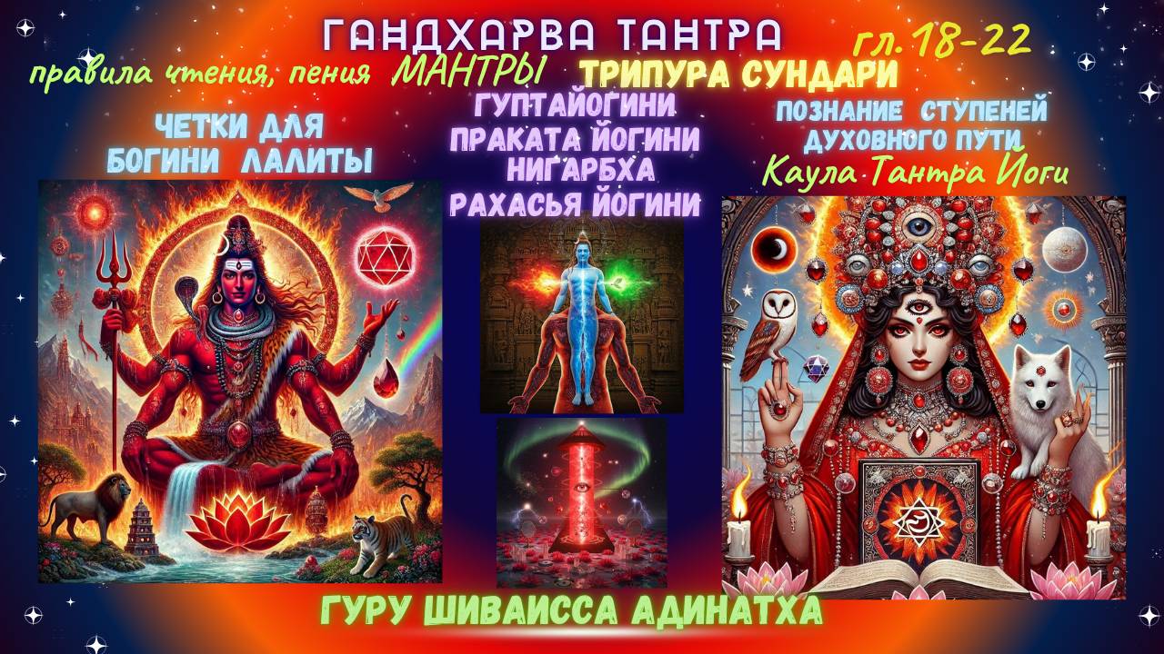 ГАНДХАРВА ТАНТРА гл.18-22 правила чтения, пения  МАНТРЫ ТРИПУРА СУНДАРИ