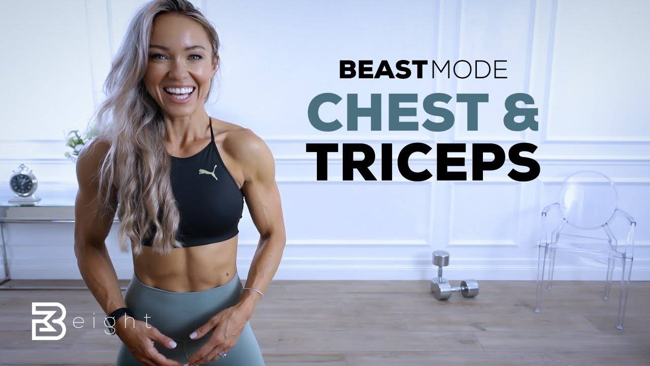 Caroline Girvan - BEASTMODE CHEST AND TRICEP WORKOUT | Intense Upper Body | Day 8