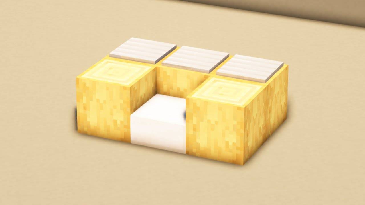 Простой Деревянный Трон в Майнкрафте