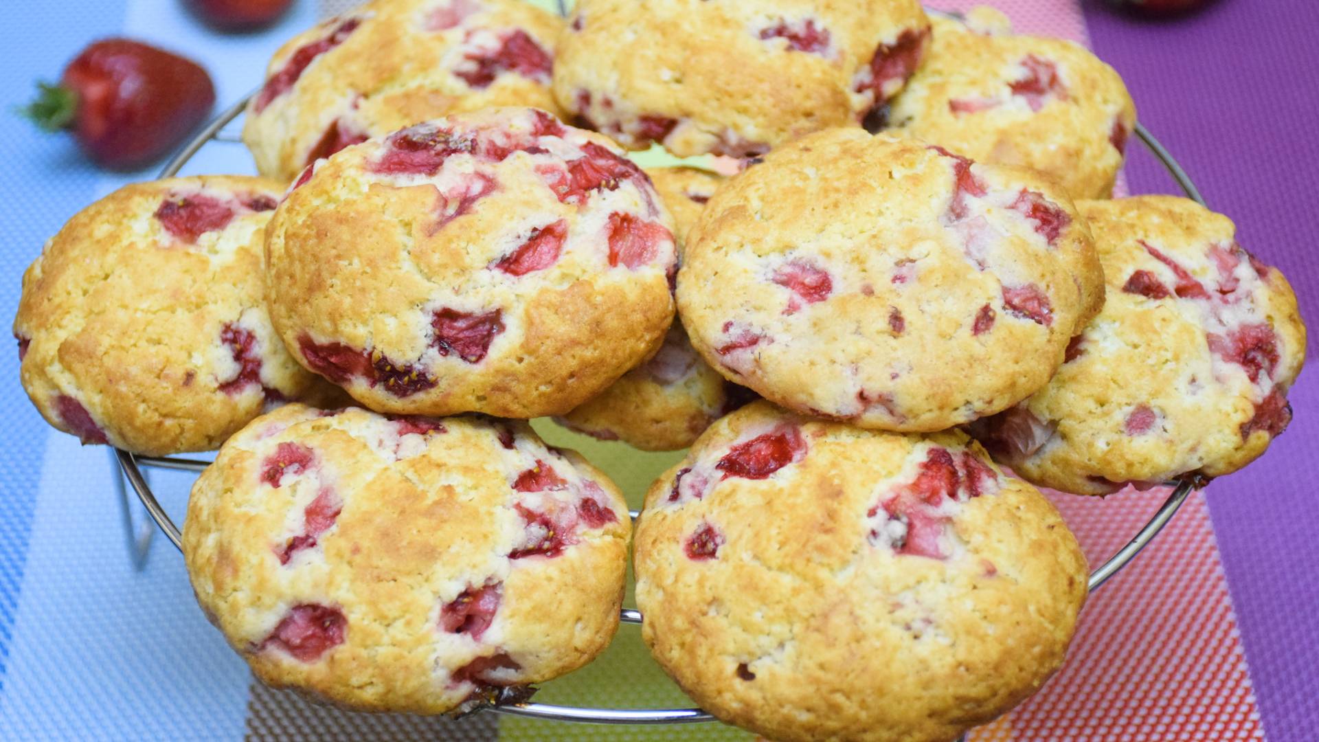 Мягкое как Булочки и очень вкусное! 💕 Нежное печенье с клубникой