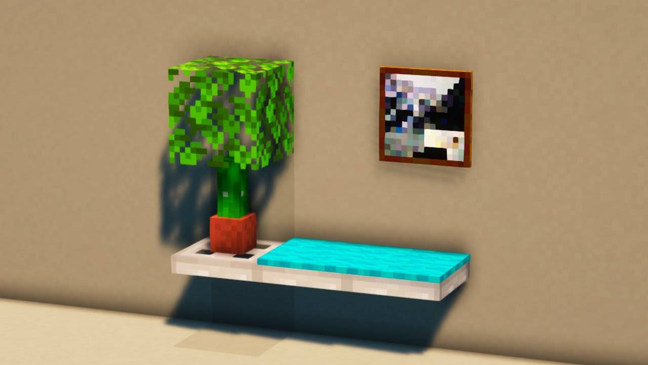 Простое украшение Дома в Майнкрафте