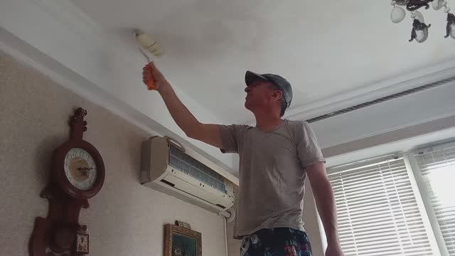 🌈 Как покрасить потолок. ❤️ Покраска потолка и ремонт дома.
