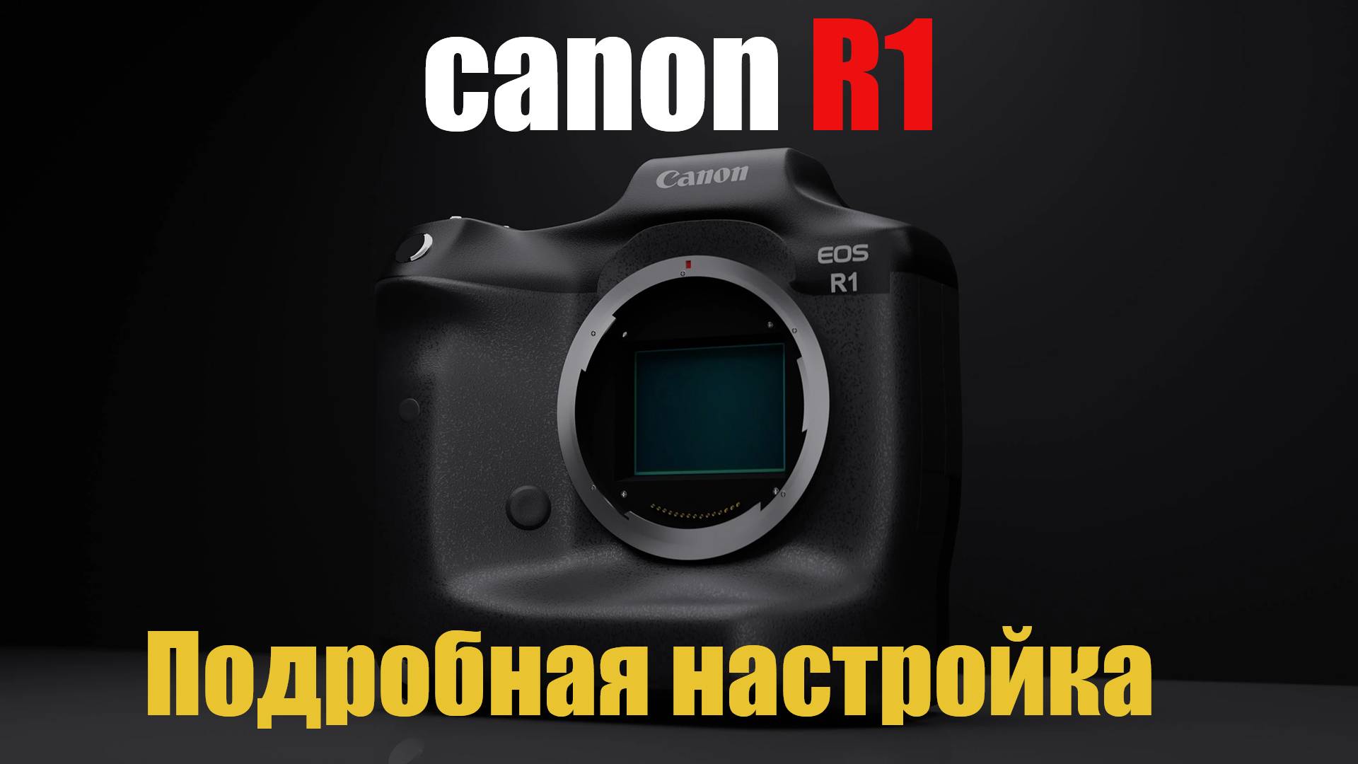 Настройка фотоаппарата Canon R1, подробная инструкция