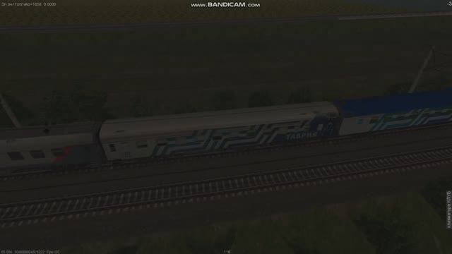 ZDSimulator, поездом № 8 "Таврия" на ЭП1М с программой TWS v. 2.9 (beta)