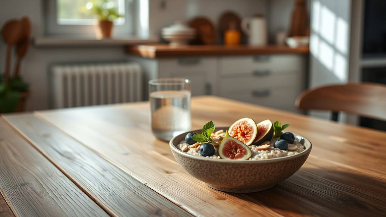 Инжир + льняная Каша = начинаем утро с совершенным вкусом!