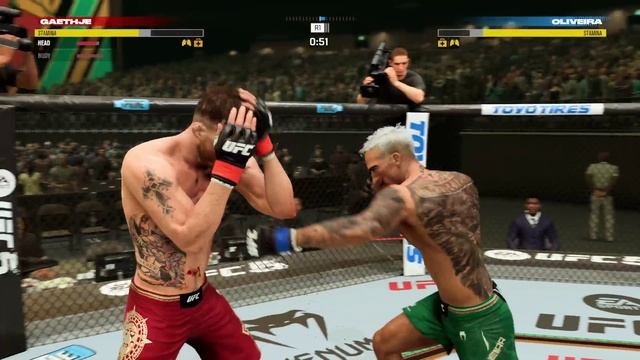 Джастин Гейджи против Чарльза Оливейры  Рейтинговые бои в UFC5 под пивко с пацанами!