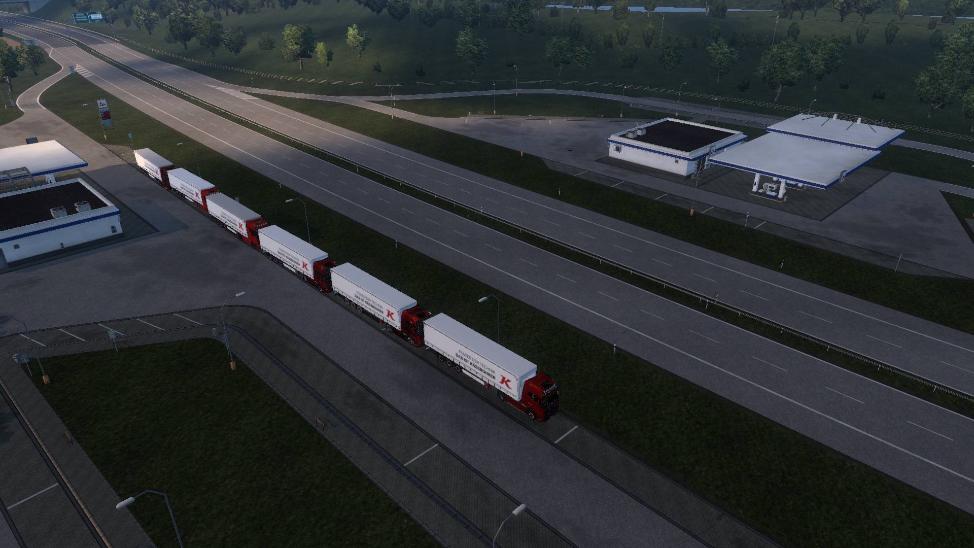 етс 2 вечрние покатухи + пьяный конвой 18+ #ets2 #ets2mp