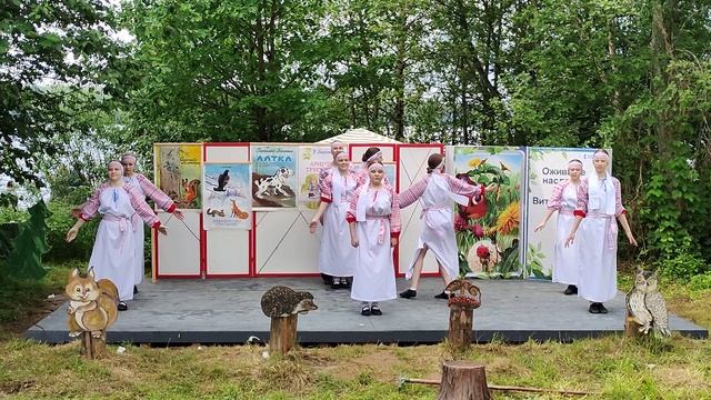 В наших краях. Хореографический ансамбль Непоседы. Праздник на берегу озера Боровно