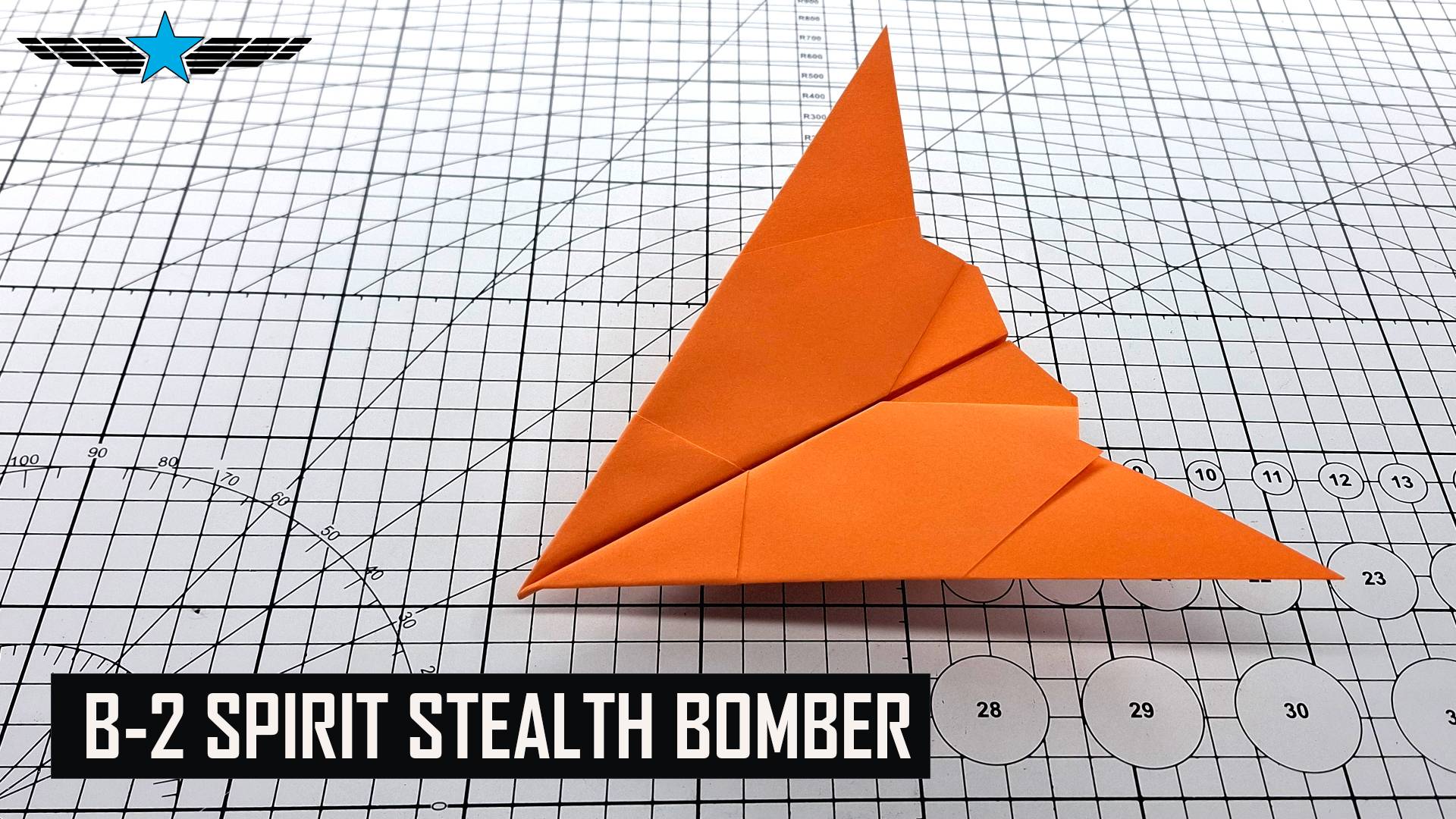 Оригами B-2 Spirit Бомбардировщик Невидимка