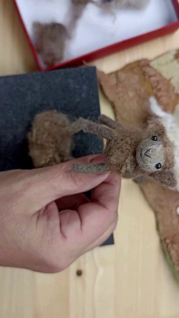 Миниатюрный барашек из шерсти за 6 секунд