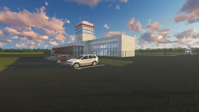 Аэропорт "Вытегра" (3D графика)