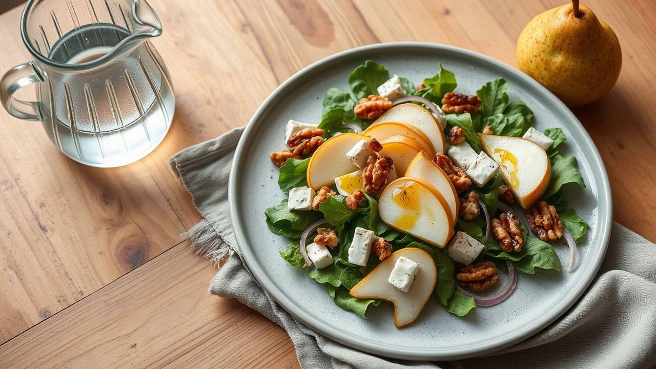 Груша + Сыр + Орехи = идеальный теплый Салат для уютного вечера!