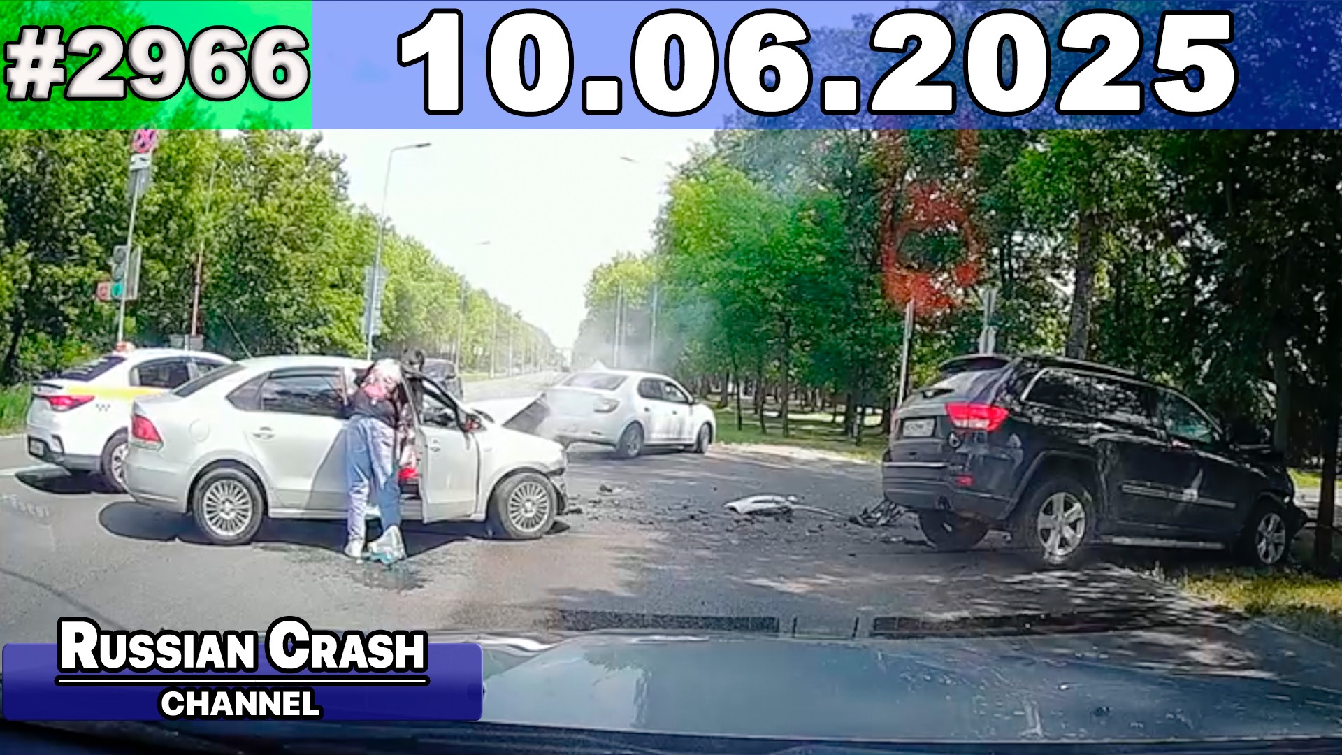 ДТП. Подборка на видеорегистратор за 10.06.2025 Июнь 2025