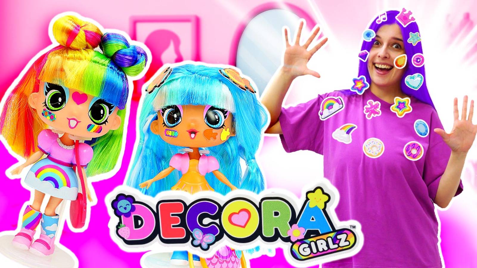 💇♀️ Играем в куклы Decora Girlz и салон красоты - наряжаем куколок и делаем им модные прически!