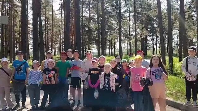 Участие ребят из летнего оздоровительного лагеря "Летняя карусель" в «Экологическом марафоне»