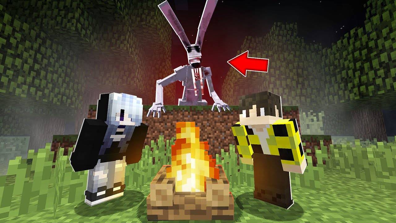 НЕЧТО НАПАЛО НА НАС В ЛЕСУ В МАЙНКРАФТ ! УЖАСАЮЩЕЕ СУЩЕСТВО EASTER DWELLER MINECRAFT МИФФИ