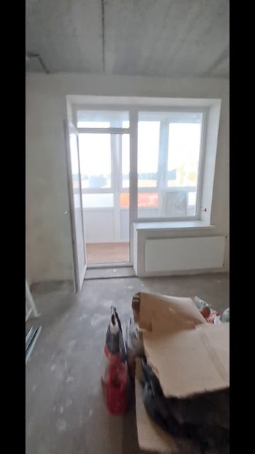 Шпаклевочные работы на балконе и кухне завершены. Порядок на объекте. Калининград. Светлогорск.