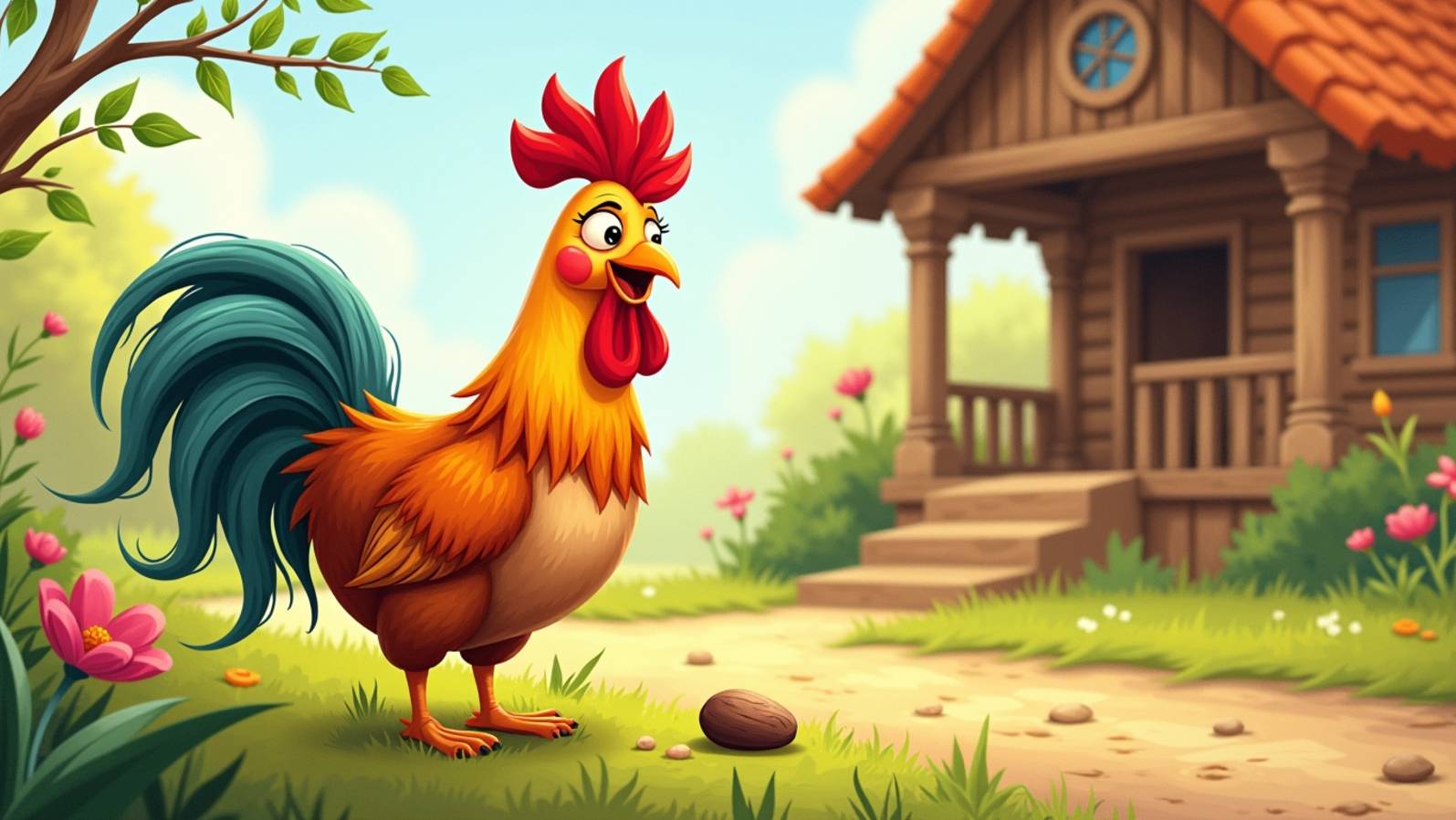 ПЕТУШОК И БОБОВОЕ ЗЕРНЫШКО СКАЗКА