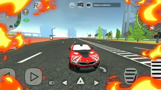 Гонка на машинах BMW I8.